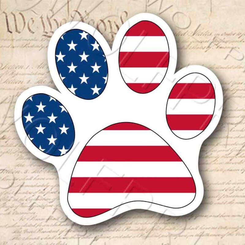Dog Paw Flag - Etsy