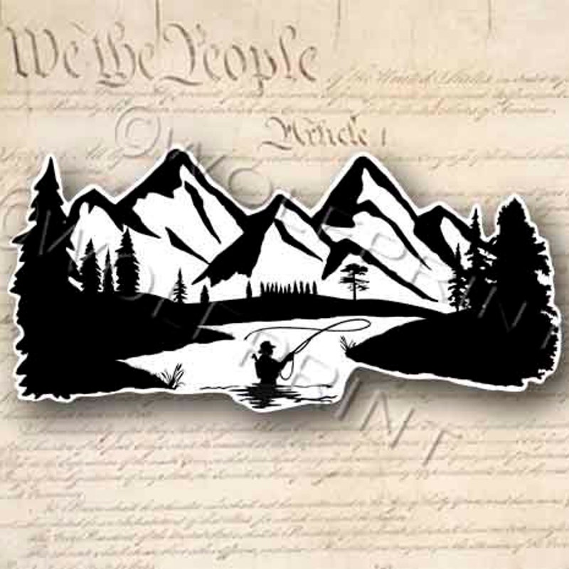 Fly Fishing Decal - Etsy