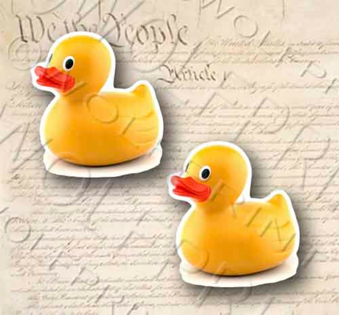 2 Rubber Duck Stickers Each is 2.6" Wide - Etsy