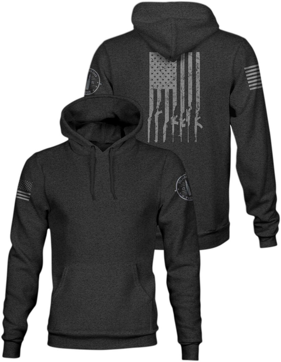 Gun Flag Hoodie | American Flag Hoodie | Gun Flag Shirt | Pro Gun ...