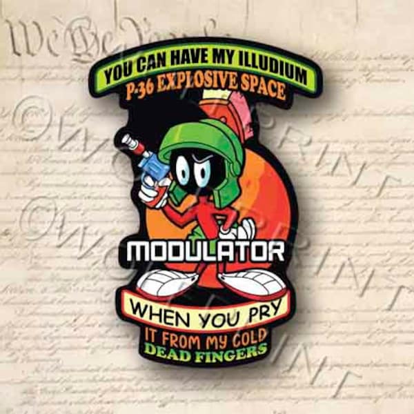 Marvin the Martian Sticker - Etsy