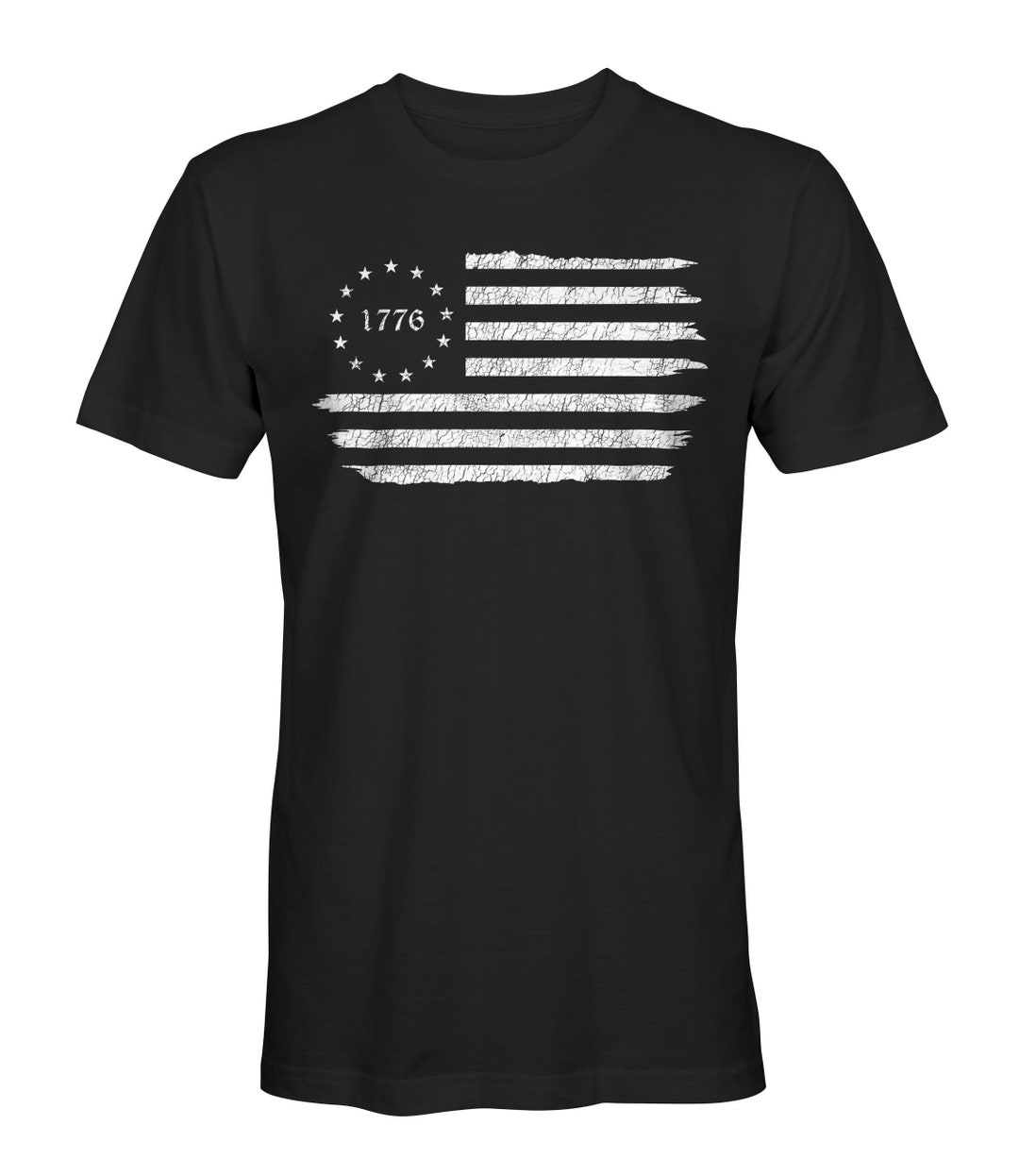 1776 Flag Shirt | Betsy Ross Distressed Flag Shirt | Mens and Womens ...