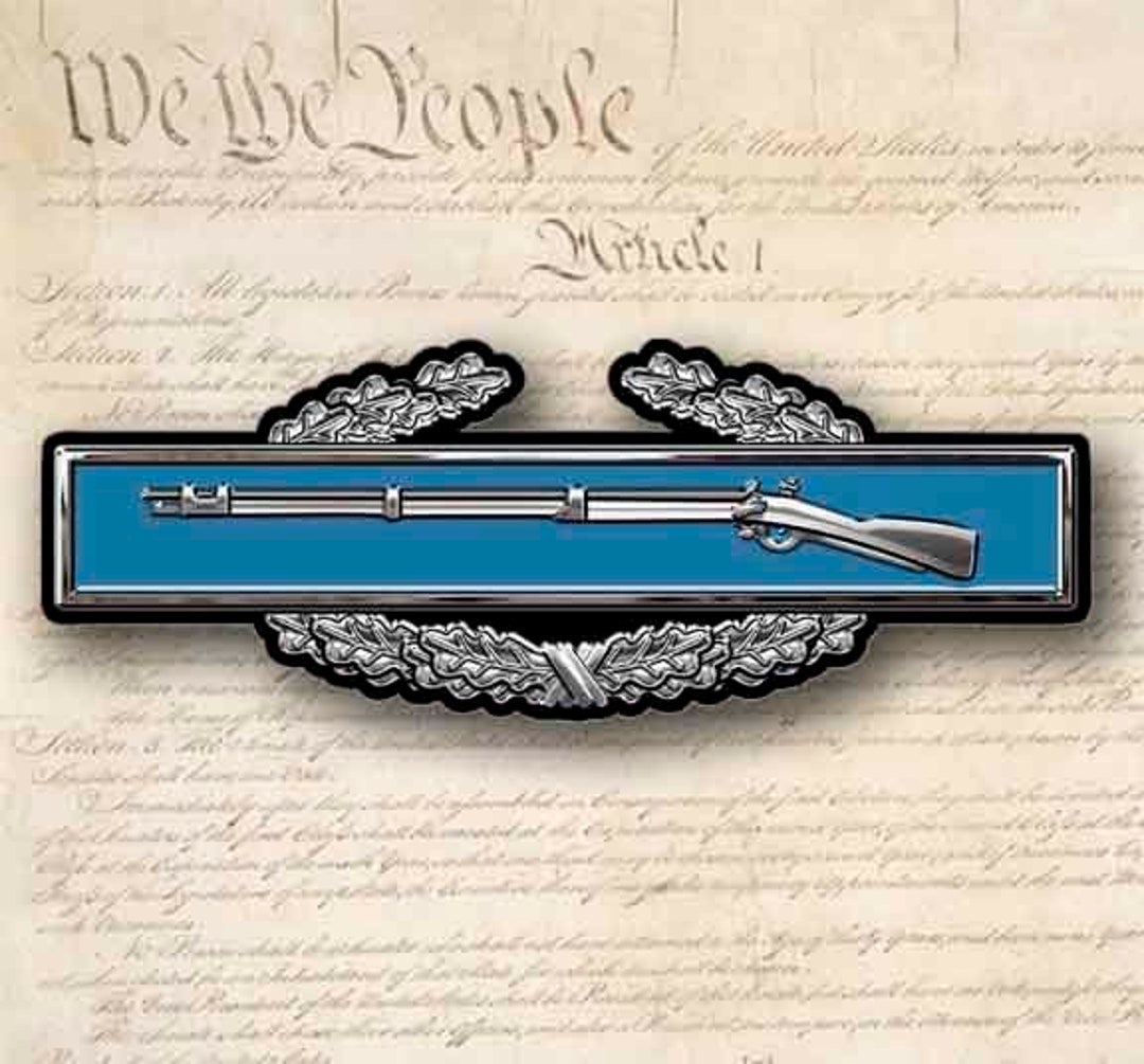 Combat Infantry Badge Decal Sticker Military Patriot 6.25" Wide Vinyl ...