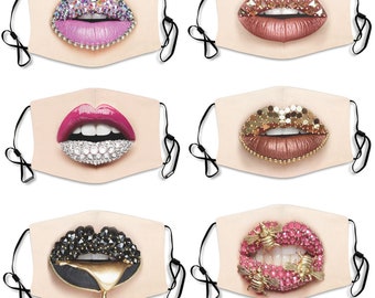 Funny face mask | Etsy