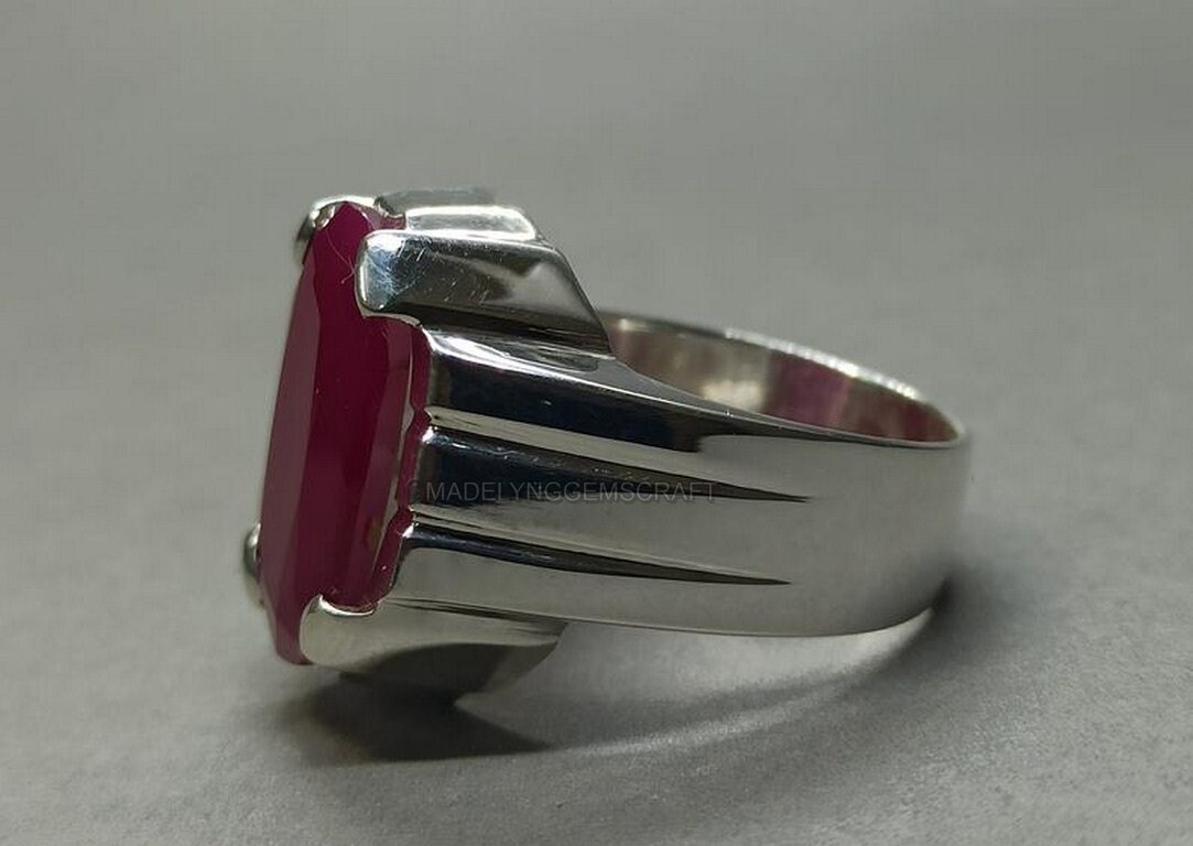 Natural Pink Ruby Ring Vintage Engagement & Wedding Ring 925 - Etsy