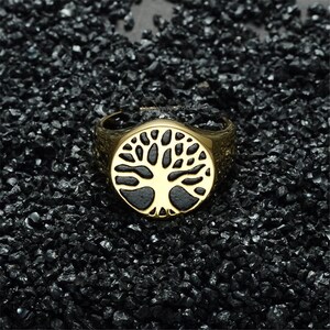 Life of Tree Ring, 925 Sterling Silver Ring, Leaf Tree Ring, Statement ...