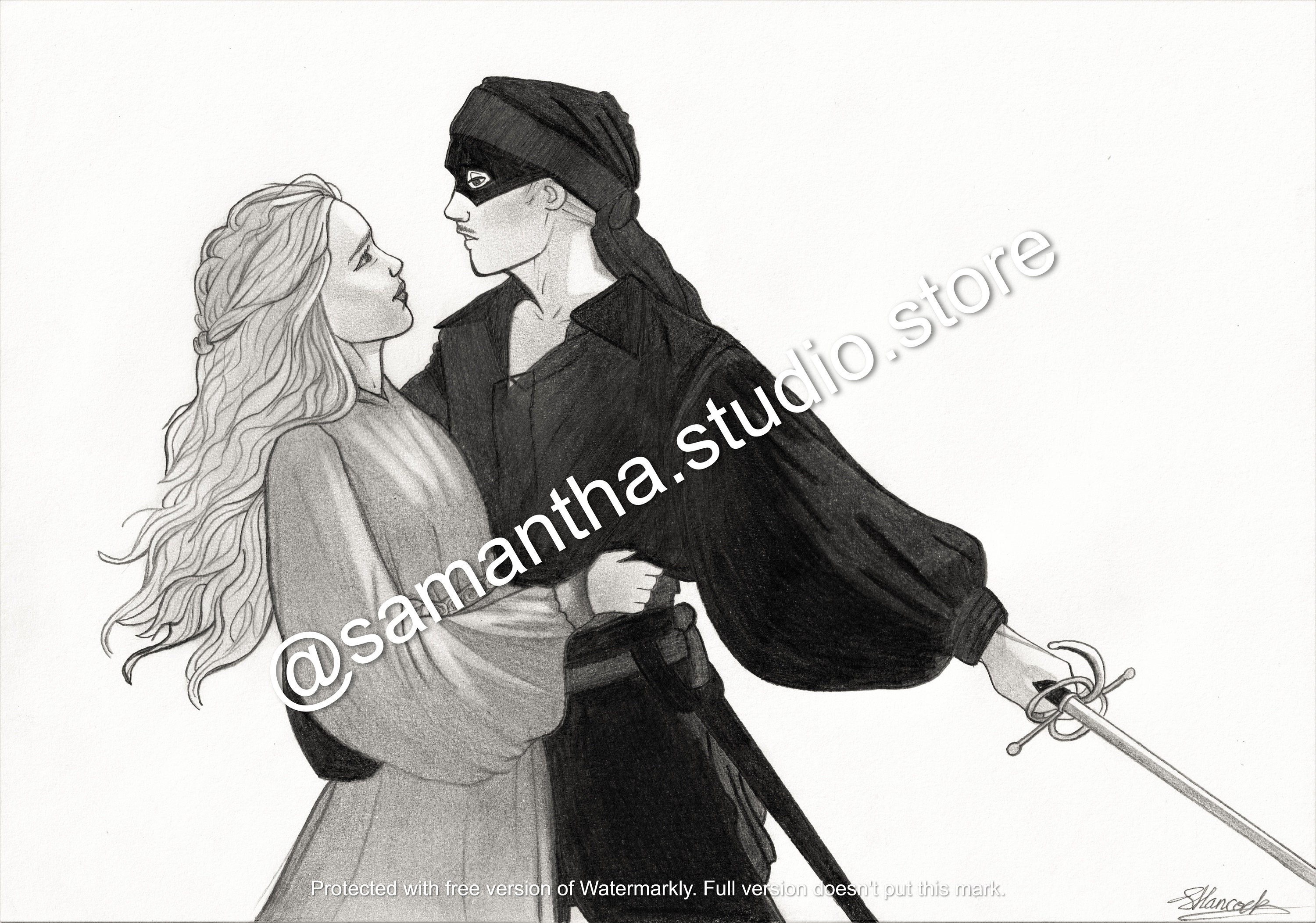 Buttercup & Westley Princess Bride PRINT of Original | Etsy