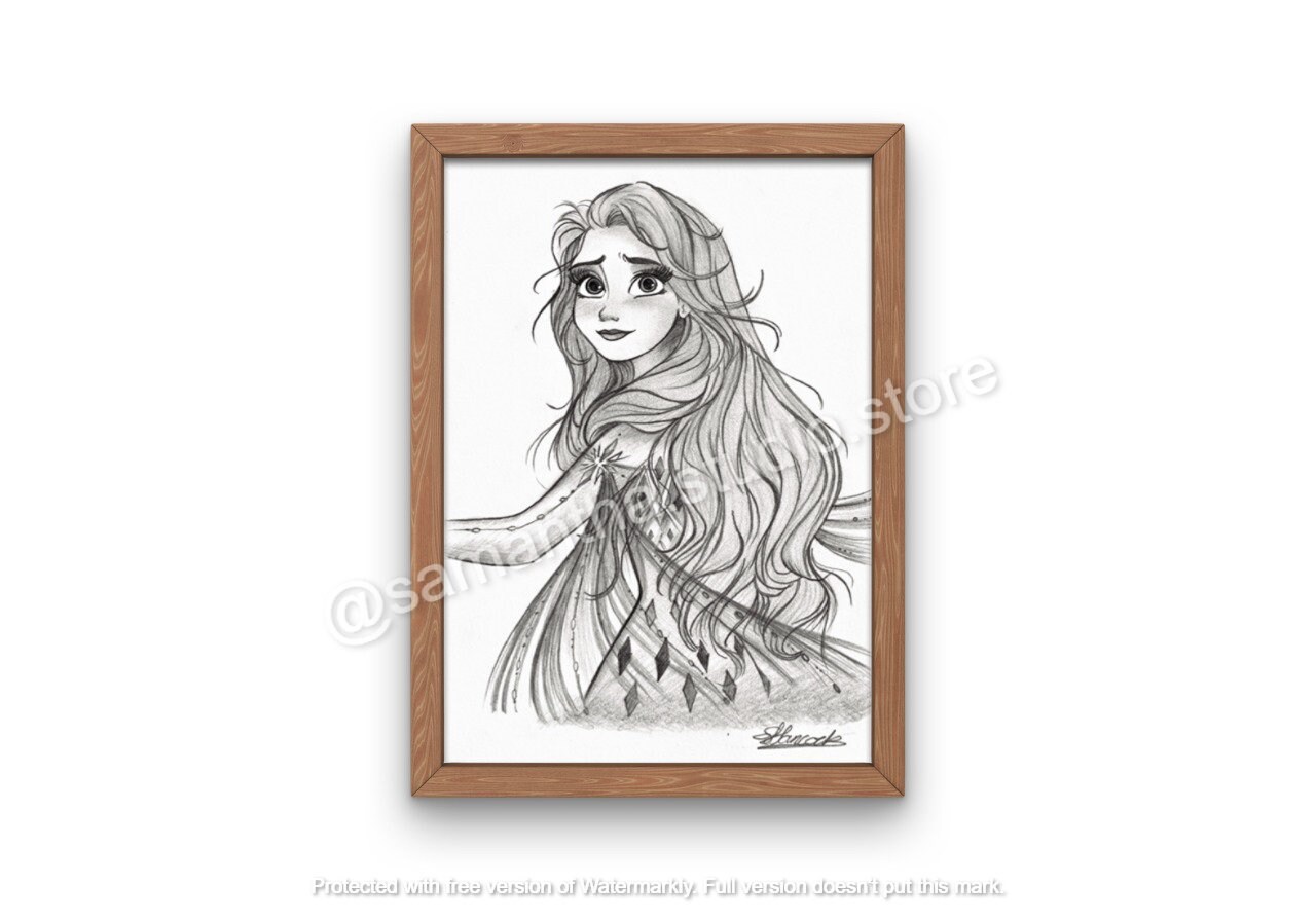 Spirit Elsa (frozen Two) - INSTANT DOWNLOAD - Character Printable Art ...