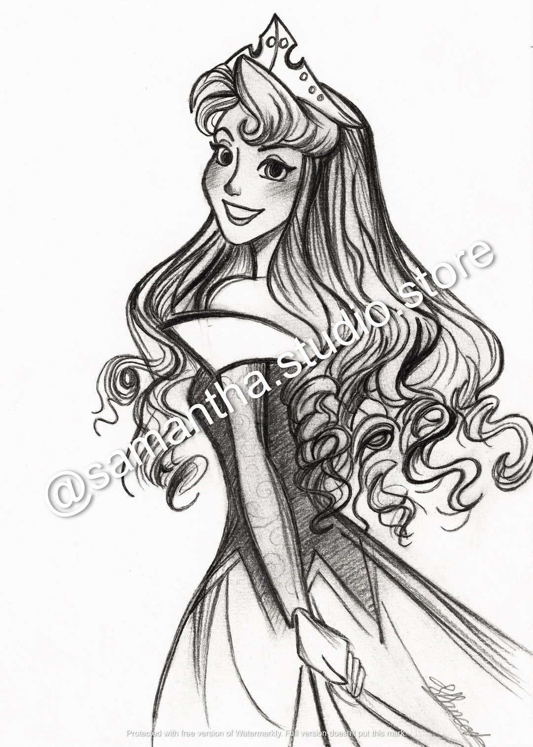Princess Aurora (sleeping Beauty) - INSTANT DOWNLOAD - Character ...