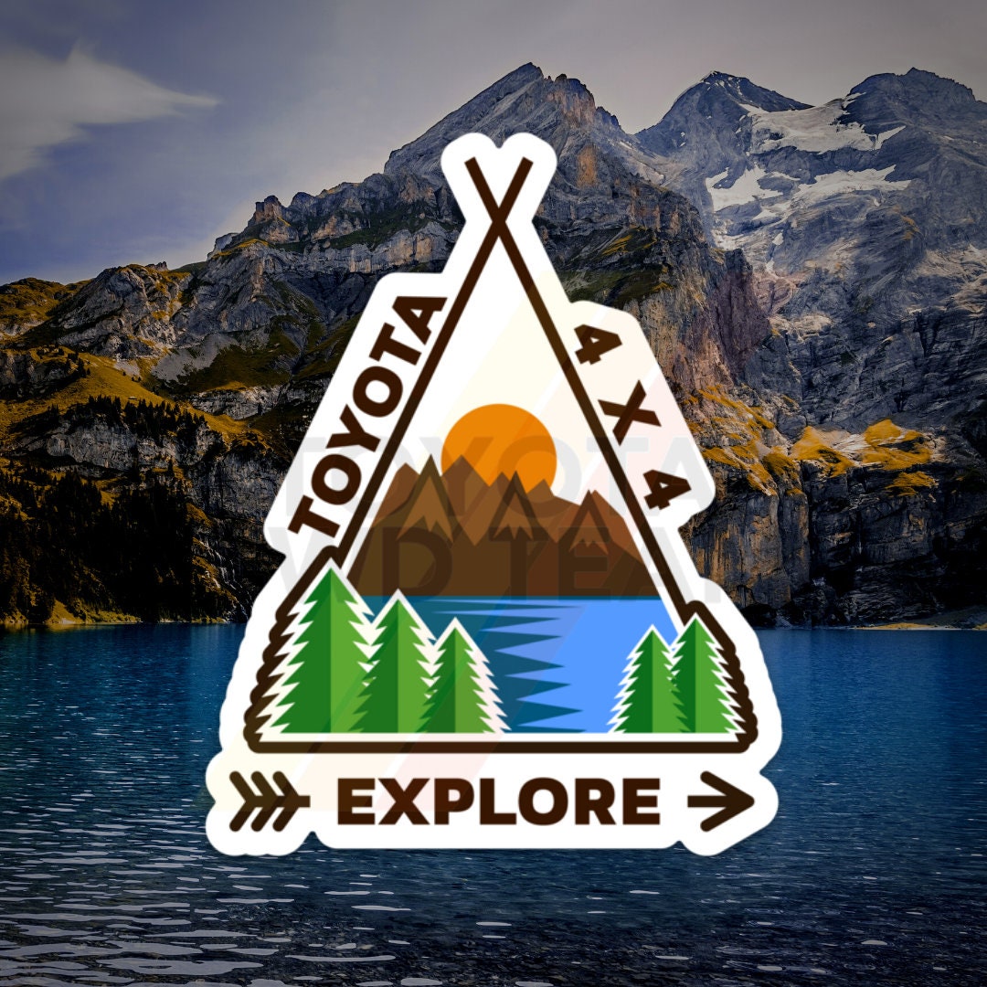 Toyota Outdoor Campfire Vinyl Sticker / Decal - Mountain Overland ...