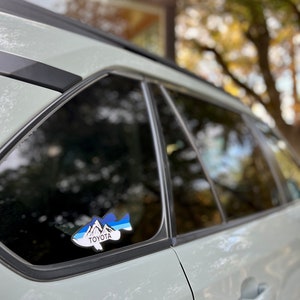 Toyota 4WD Outdoor Adventure Blue Stripes Vinyl Stickers - Tacoma ...