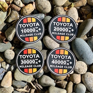 Toyota High Mileage Club Vinyl Decal: 4WD, 4X4 Car Sticker - Etsy