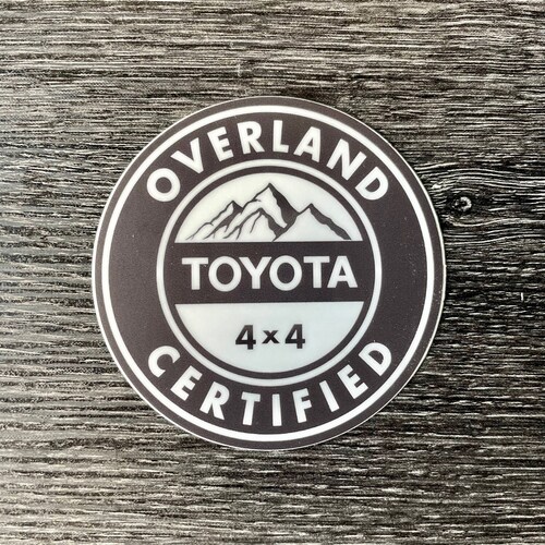 Toyota Overland Certified 4x4 Vinyl Stickers / Retro Decal - Etsy