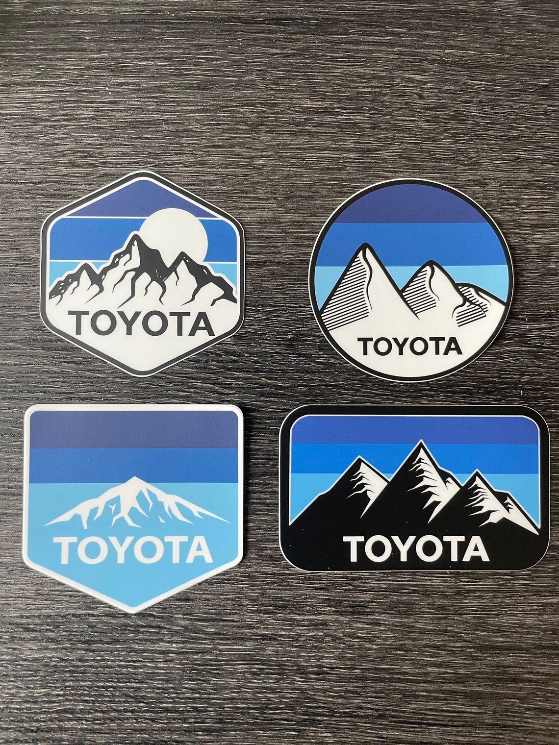 Toyota 4WD Outdoor Adventure Blue Stripes Vinyl Stickers | Etsy