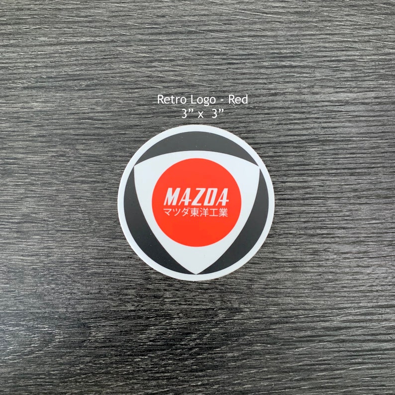 Vintage Mazda Logo Sticker / Retro Decal Japanese Rotary RX2 | Etsy