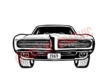 1969 Pontiac Gto Svg - Etsy Denmark