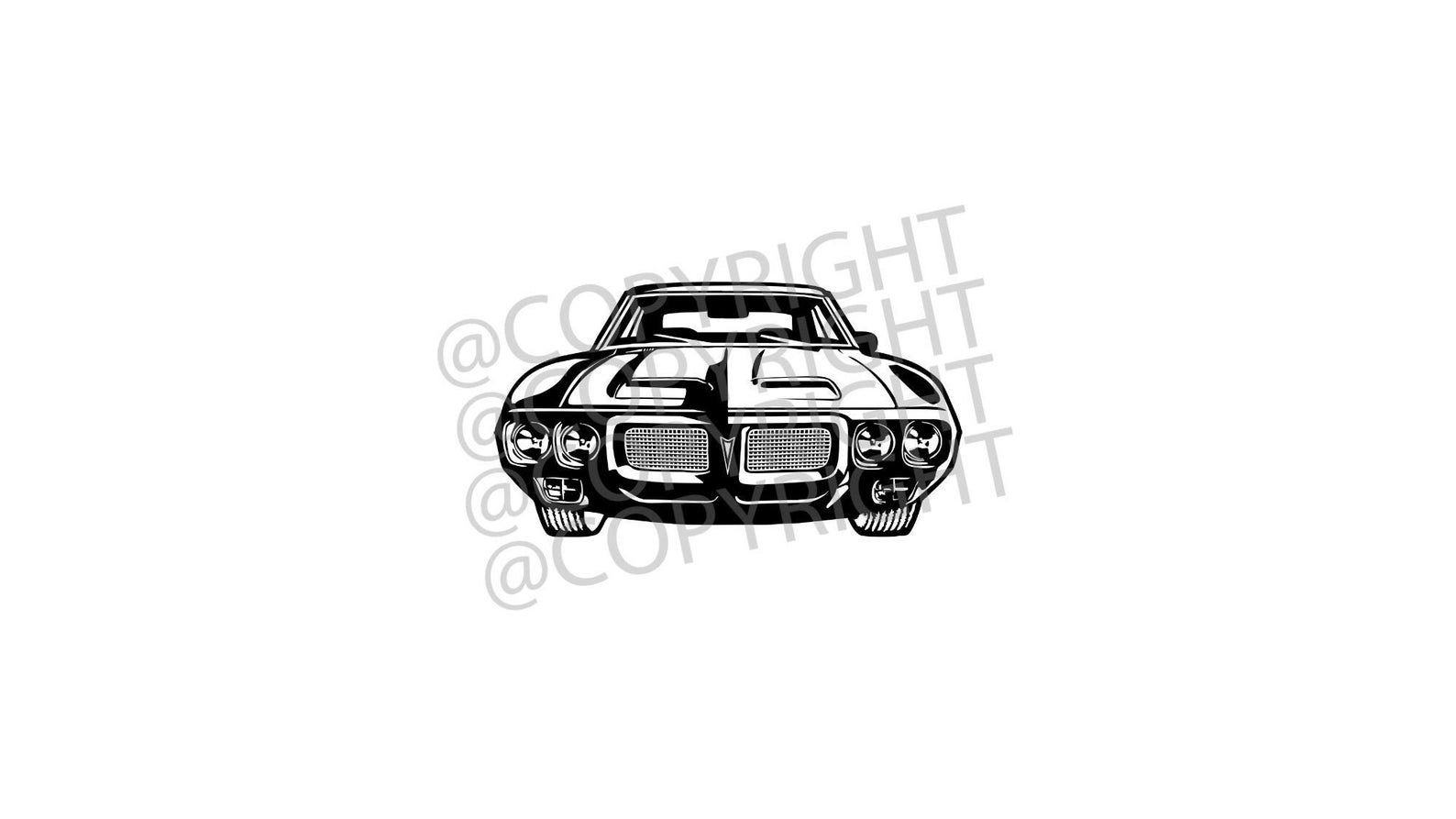 Pontiac Firebird 1969 .SVG .PNG 4k - Etsy