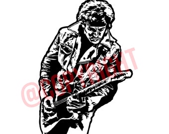 Bruce Springsteen Svg - Etsy Ireland