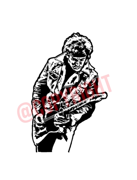 Bruce Springsteen Vector . SVG . Png | Etsy