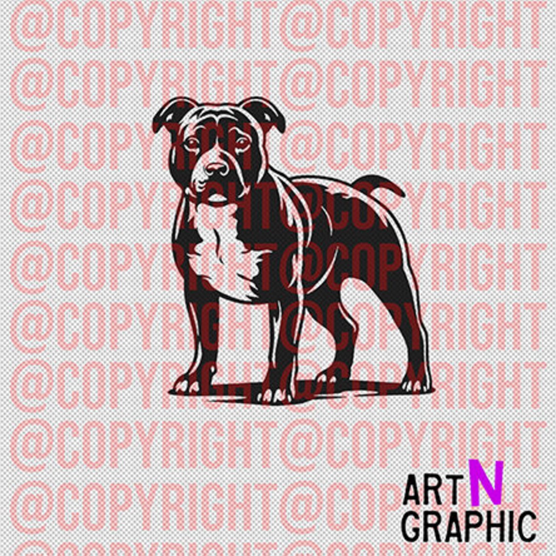 Staffordshire Bull Terrier 3 Design Bundle Vector .SVG .PNG - Etsy