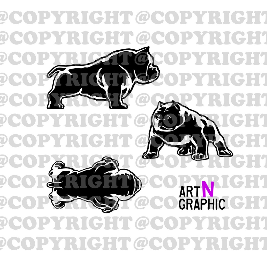 American Bully 3 Design Bundle .SVG .PNG - Etsy