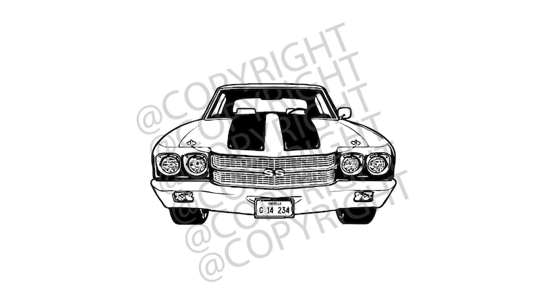 Chevelle SS 1970 .SVG .PNG 4K File - Etsy