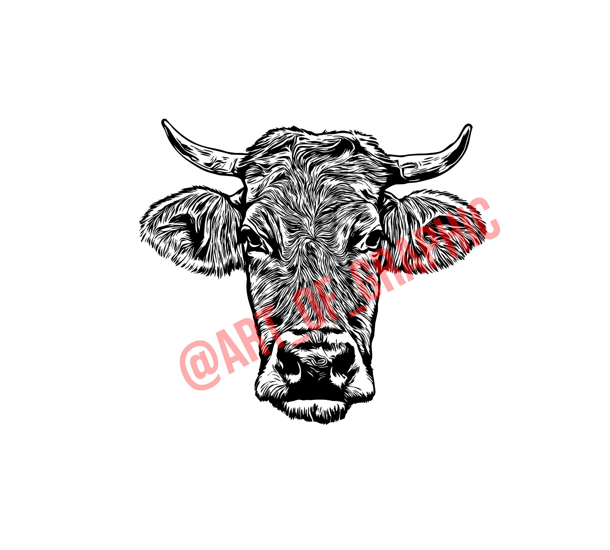 Cow Head .SVG .PNG - Etsy