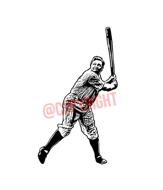 Babe Ruth Baseball Legend .SVG .PNG | Etsy