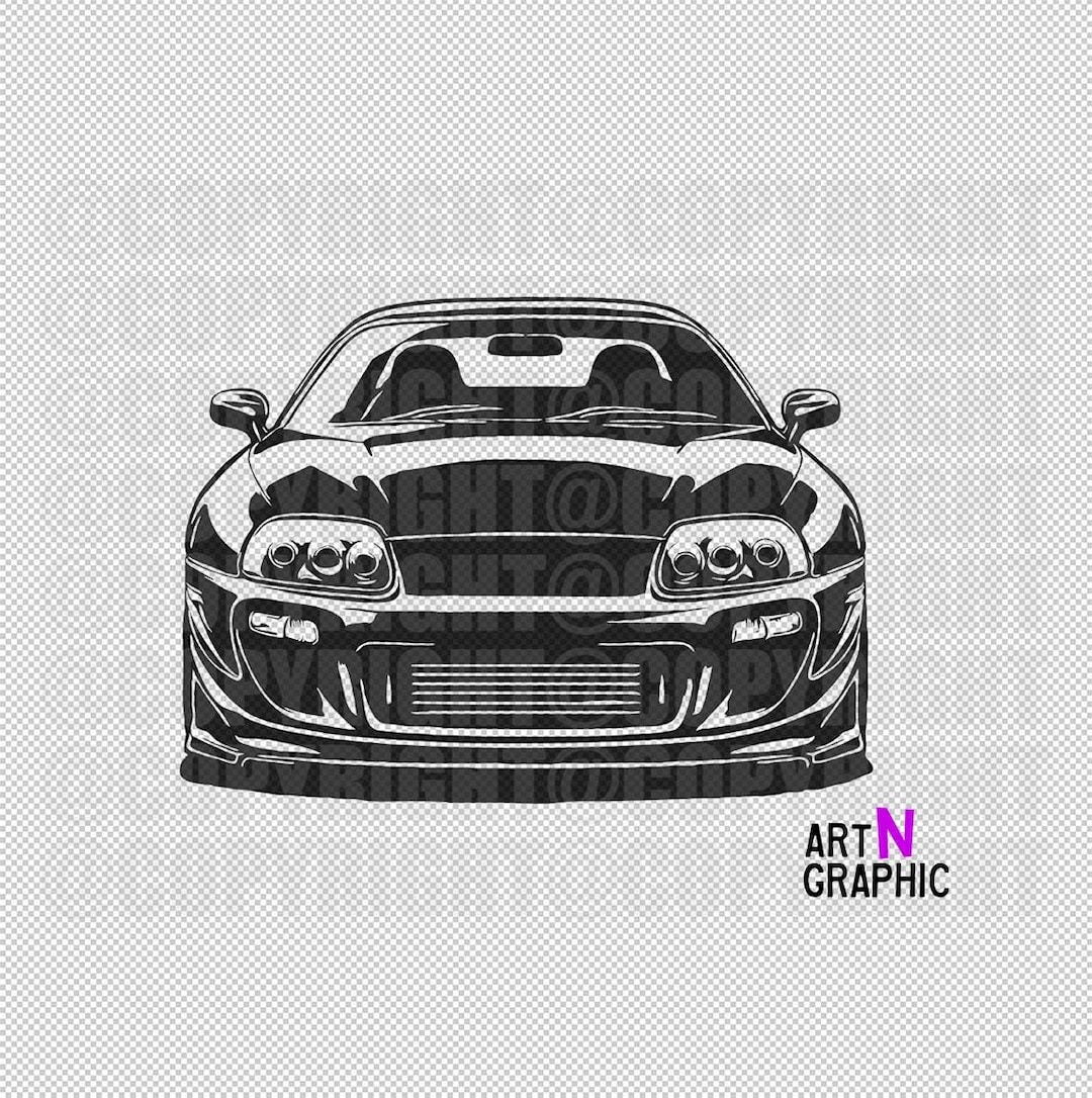 Toyota Supra Mk4 .SVG .PNG 4k - Etsy