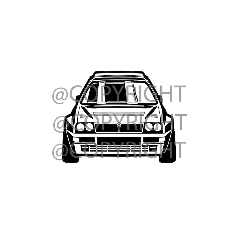 Lancia Delta Integrale Evoluzione .SVG and Cut .PNG 4k - Etsy