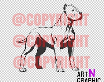 Argentine Dogo Dxf SVG Eps Ai Png - Etsy