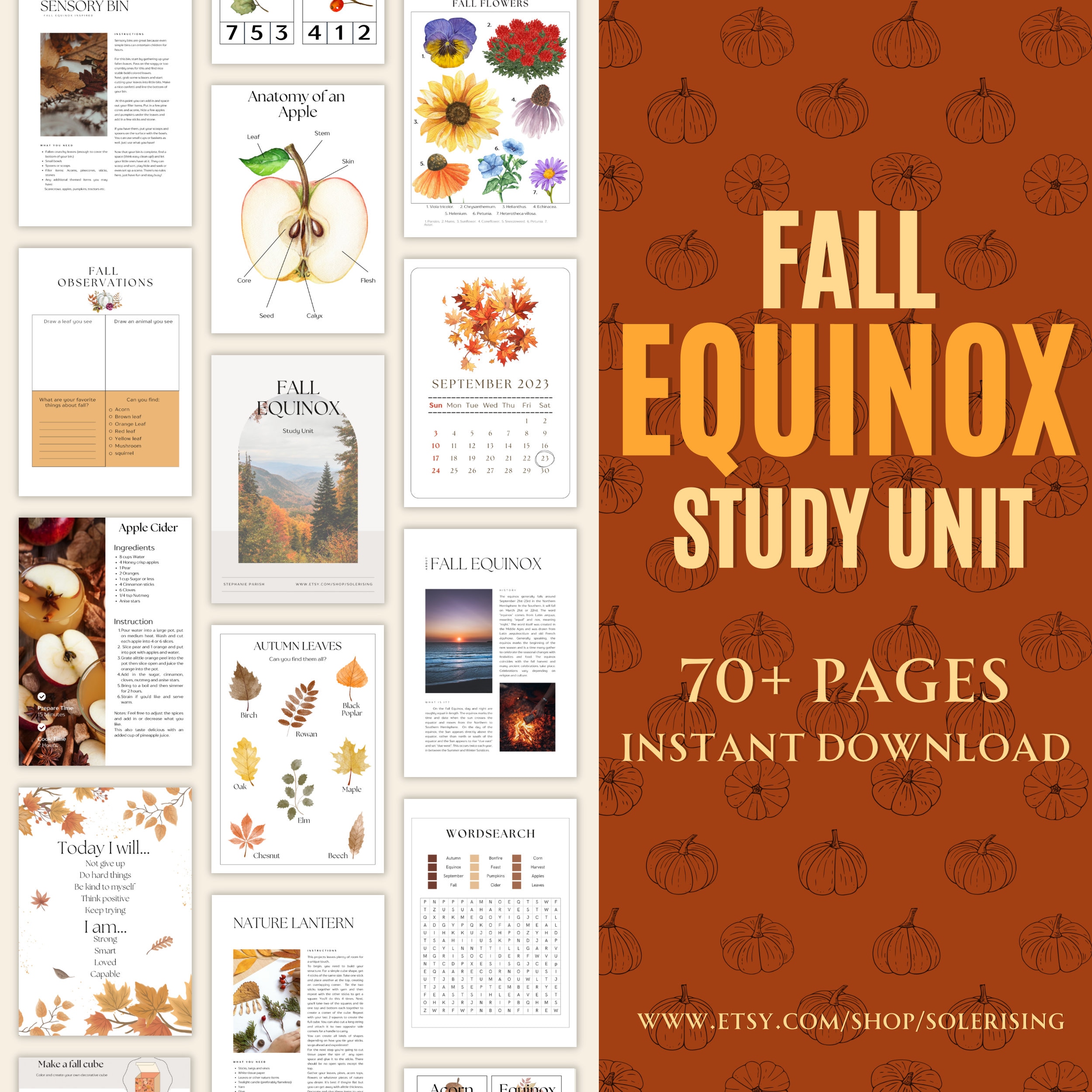 Fall Equinox Unit Study | Homeschool Curriculum, Mabon Activities ...