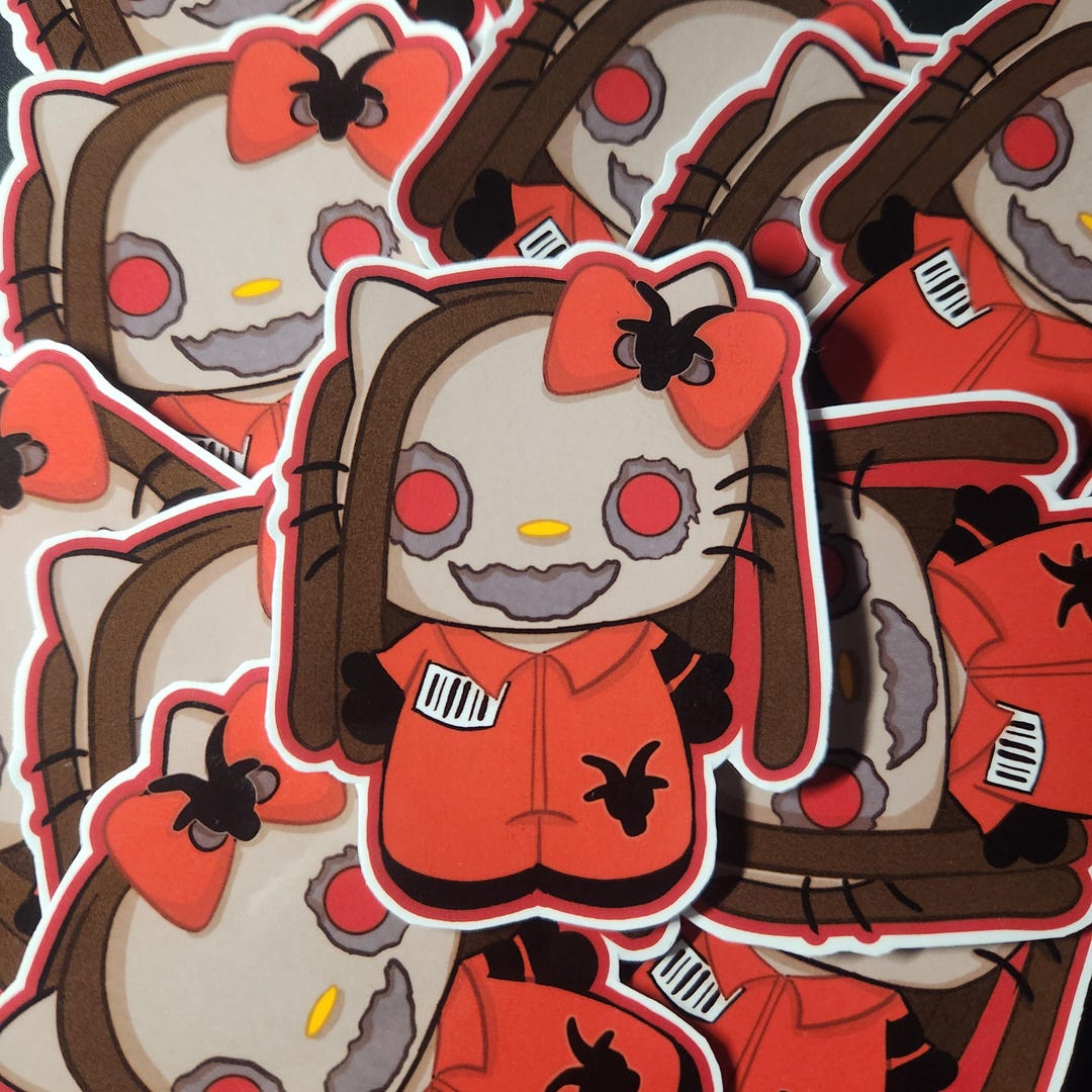 Kitty X Slipknot Corey Taylor Inspired Sticker - Etsy
