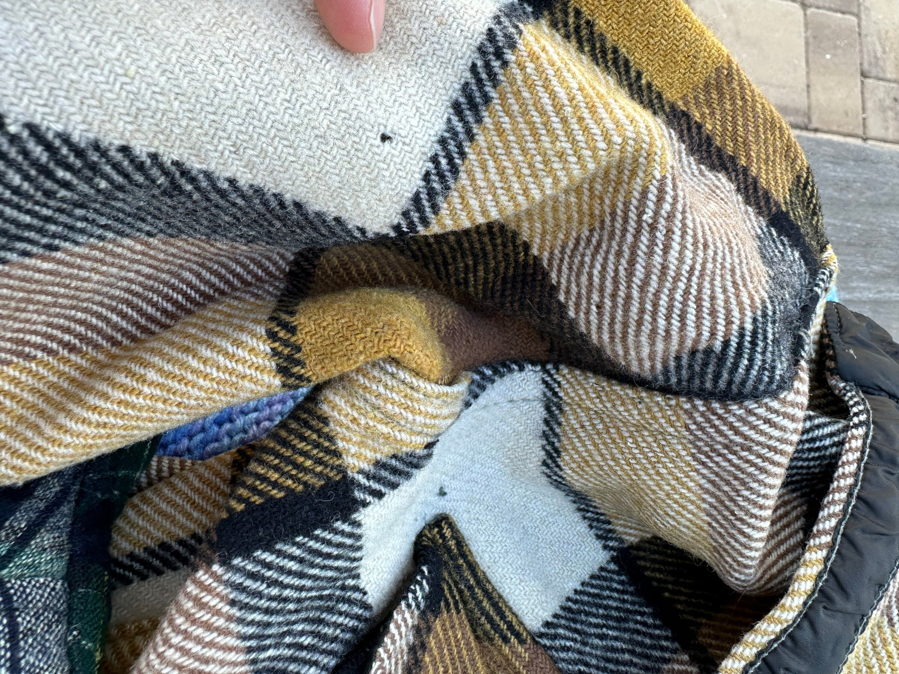 Vintage CPO Wool Shacket Neutral Plaid Mens Workshirt Size - Etsy