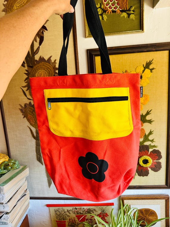 Mary Quant tote bag from V&A Museum Shop cotton flowe… - Gem