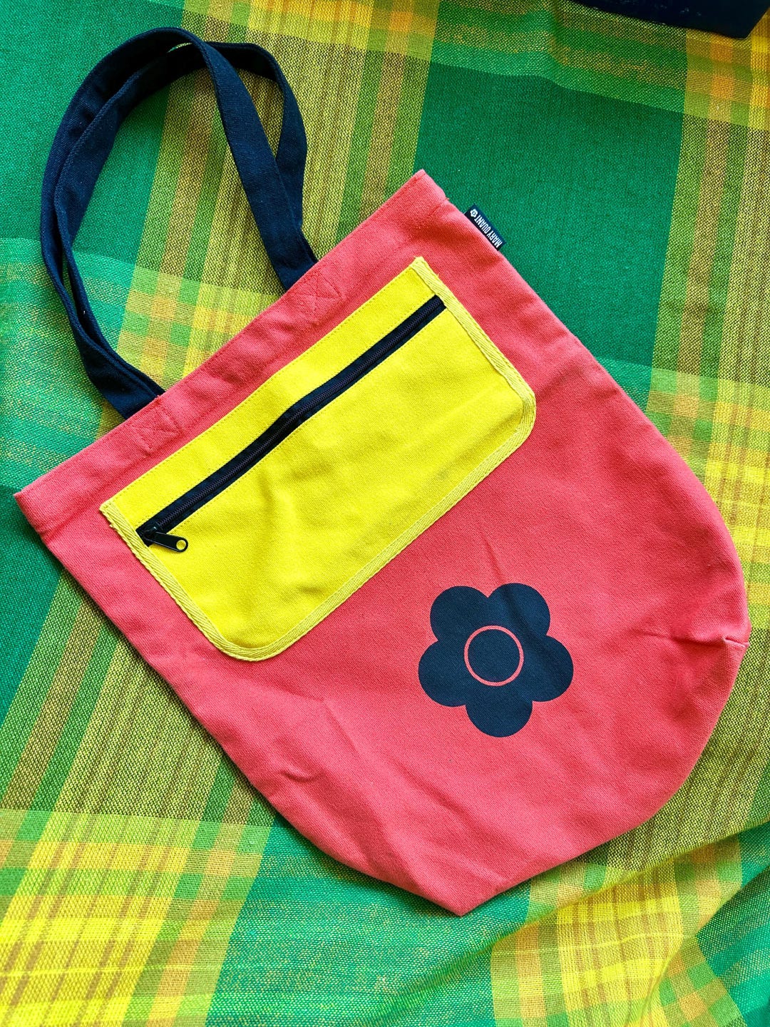 Mary Quant Tote Bag From V&A Museum Shop Cotton Flower Power Tote - Etsy