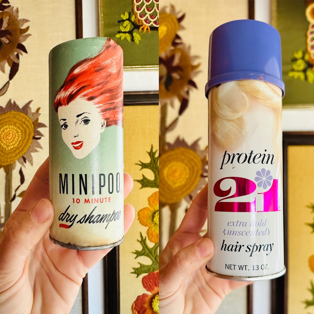 Vintage Hair Products Minipoo Protein 21 Old Hairspray Old Shampoo ...