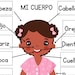 SPANISH Body Parts for Kids, Interactive Printable Study Guide, Body ...