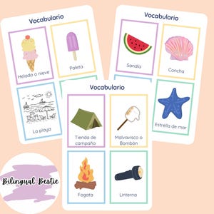 SPANISH Summer Guide, Summer Fun Spanish Printable Guide | Interactive ...