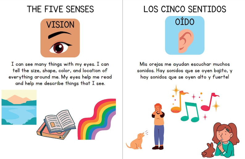 BILINGUAL Body Parts/partes Del Cuerpo, Mi Cuerpo BILINGUAL Interactive ...