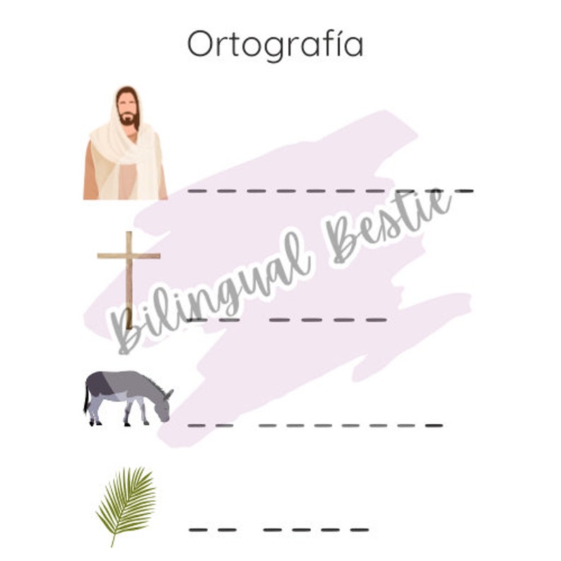 SPANISH Easter Packet, Feliz Dia De Resurreccion, Pascua, Christian ...