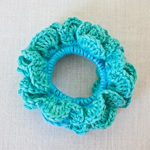 Boho Style Cotton Crochet Scrunchies, Soft Hair Accessories, Elastic ...
