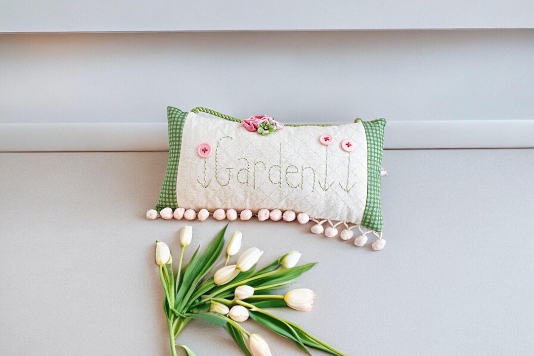 Garden Door Knob Pillow, Shelf Sitter Pillow, Home Decor, Vintage ...