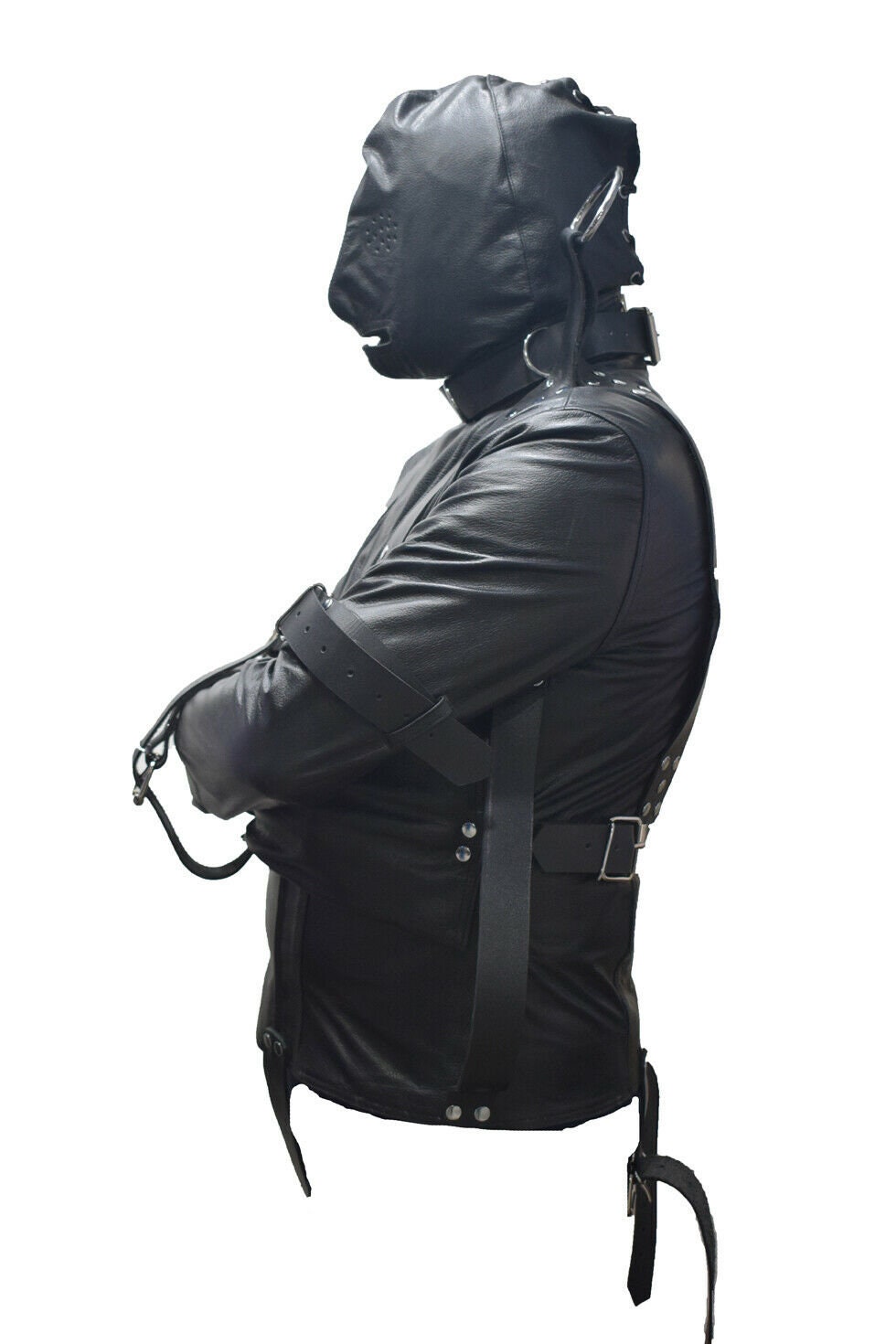 Real Leather Straight Jacket Suspension Jacket With Welded | Etsy