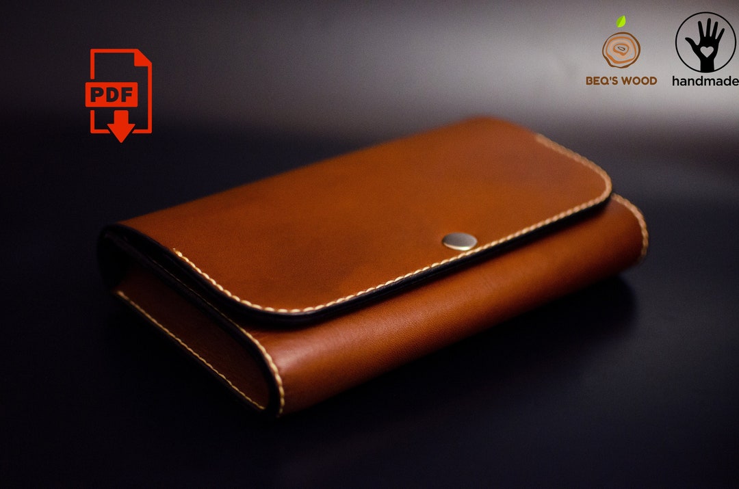 Handmade Leather Clutch PDF - Etsy