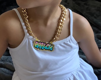 Gold Chain Graffiti - Etsy