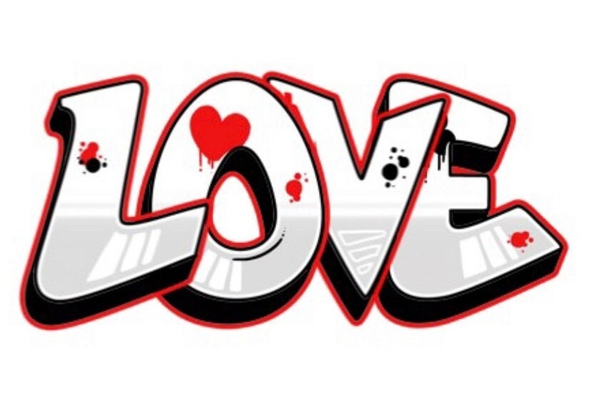 1 Digital “ Love” Graffiti Download - Etsy