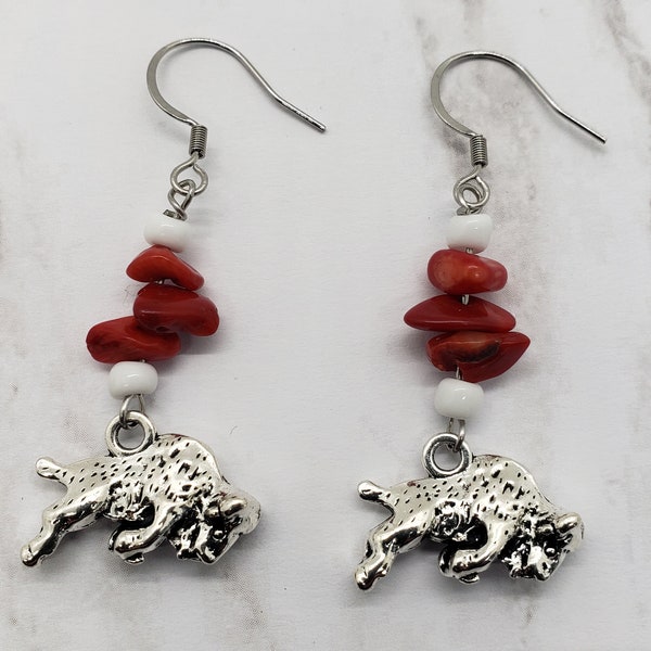 Bison Earrings - Etsy
