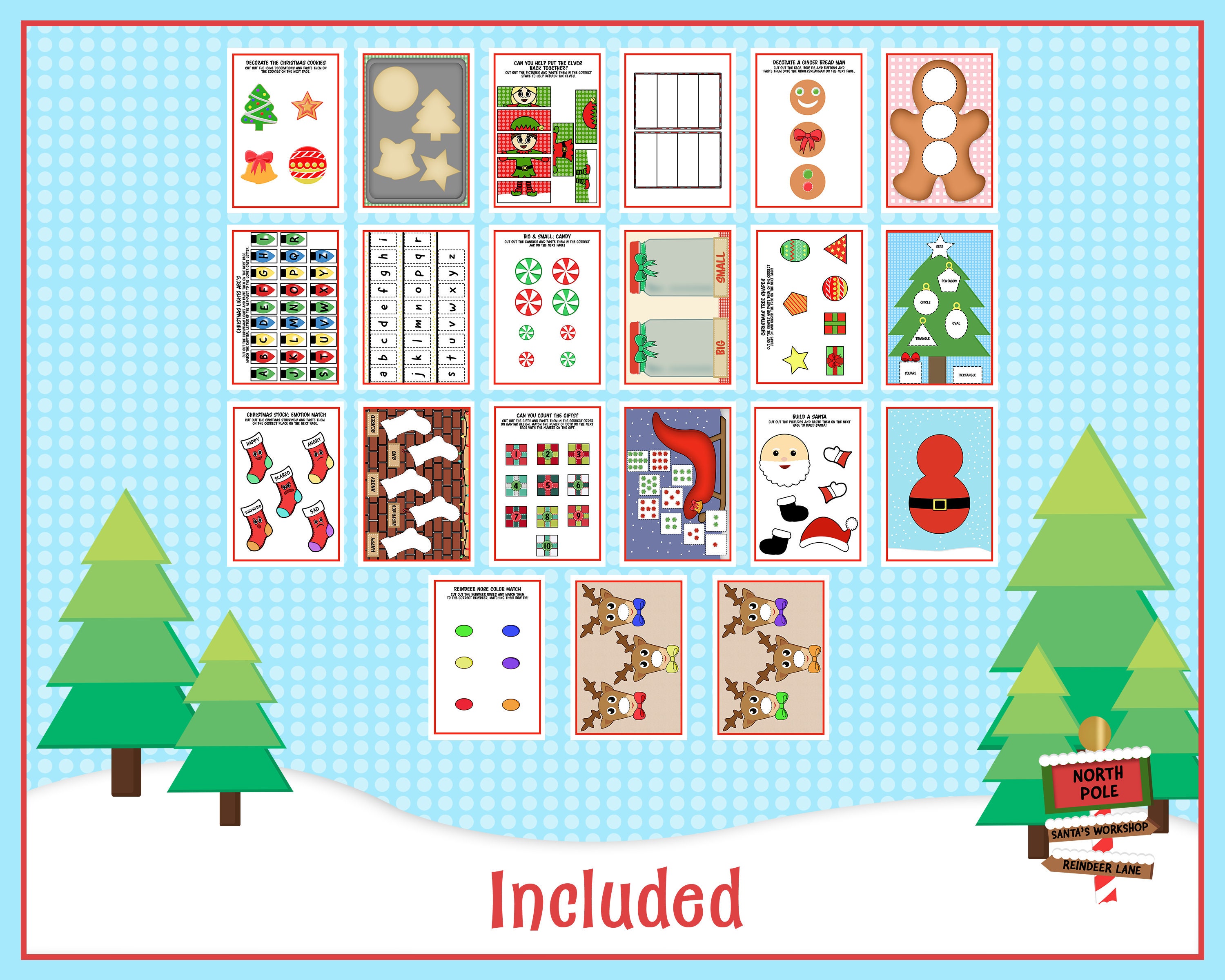 Christmas Busy Book, Quiet Book, Binder Pages, Christmas Kids ...