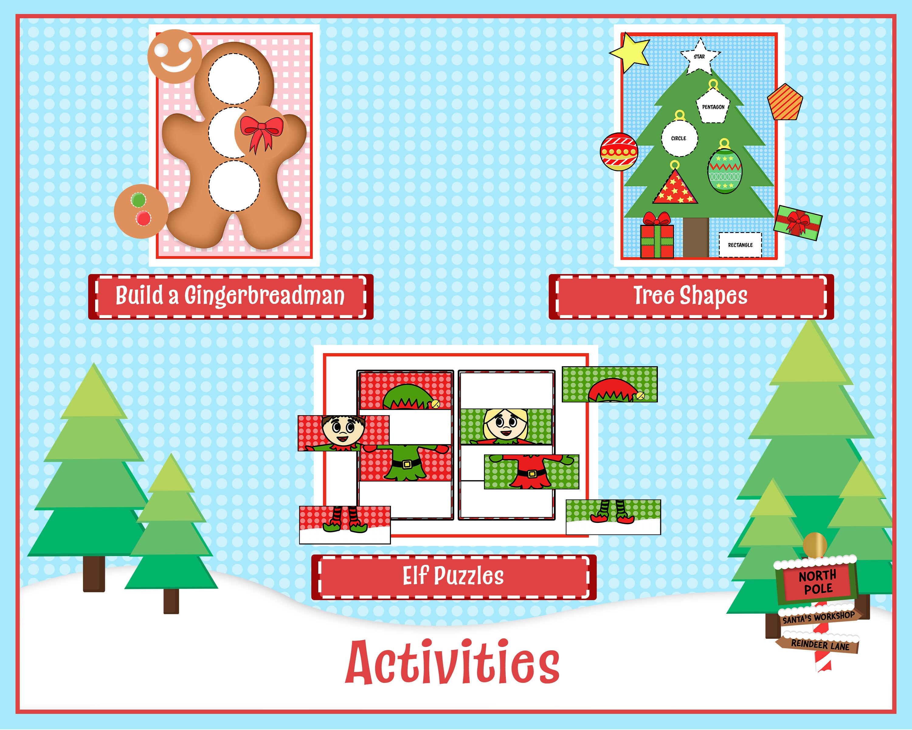 Christmas Busy Book, Quiet Book, Binder Pages, Christmas Kids ...